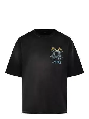 Amiri Ma Quad Flames Tee - Black