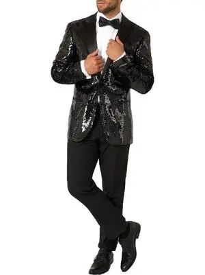 Opposuits Starblazing Sequin Dinner Jacket - Black