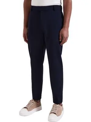 MAUVAIS Aster Tailored Slim Leg Trousers - Navy