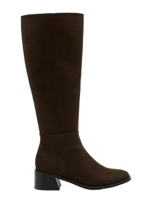 THERAPY AUSTRALIA Neva Knee-high Boot - Chocolate Faux Suede
