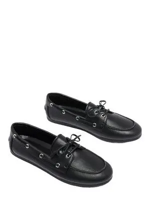 THERAPY AUSTRALIA Sailor Boat Shoe Black Pu