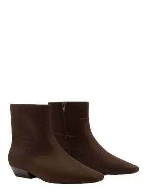 THERAPY AUSTRALIA Xanthe Ankle Boot Chocolate Faux Suede