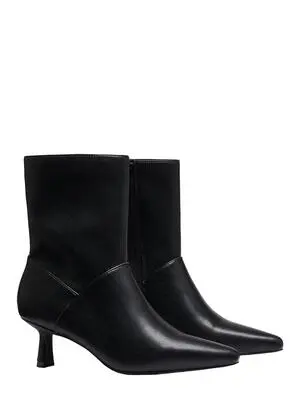 THERAPY AUSTRALIA Kacee Pointed Toe Ankle Bootie Black Leather