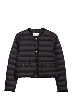 Moncler Fleurs Down Puffer Jacket - Black