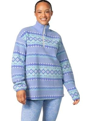 Kari Traa Ruthie Midlayer 1/2-Zip Fleece Shirt Iris