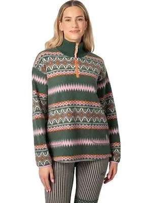 Kari Traa Ruthie Midlayer 1/2-zip Fleece Shirt - Thyme