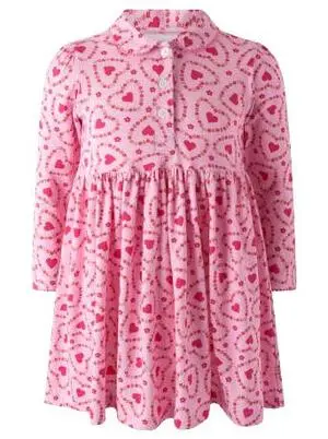 RACHEL RILEY Baby Floral Heart Jersey Dress - Pink