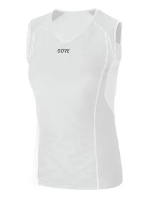 GOREWEAR Windstopper Base Layer Sleeveless Shirt - Light Grey/white