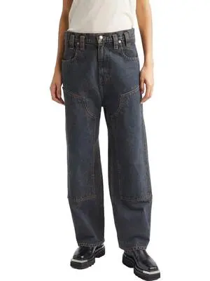 Eckhaus Latta Double Knee Baggy Jeans - Valencia