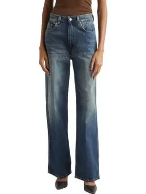HAIKURE Winona Straight Leg Jeans - Intense Blue
