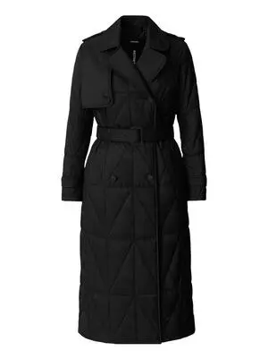 Mackage Mavis Quilted Maxi Trench Coat - Black