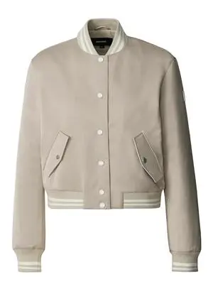 Mackage Satin Bomber Jacket - Taupe