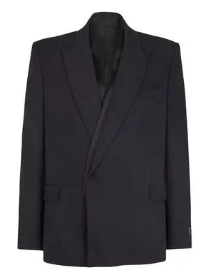 Balmain Grain-de-poule Wool Jacket - Black