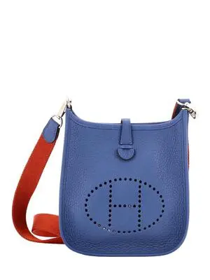 HERMES Evelyne Bag Gen Iii Clemence Tpm - Bleu Agate