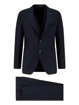 TAGLIATORE Virgin Wool Suit With Vest