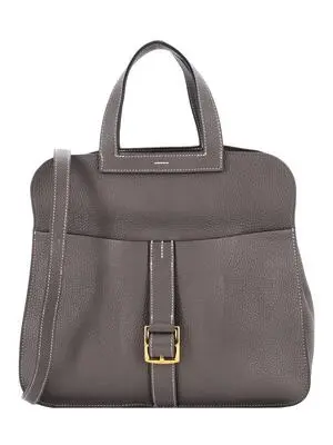 HERMES Halzan 31 Bag Clemence - Etoupe