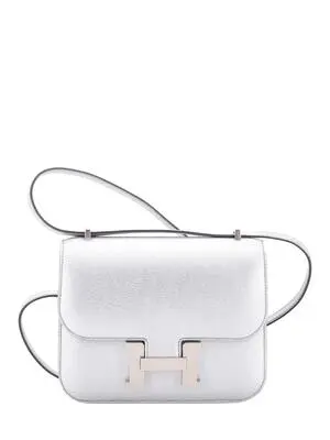 HERMES Constance Nm Bag Metallic Chevre Chamkilight 18 - Gris Argente