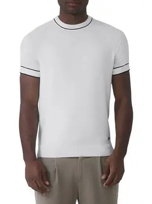 MAUVAIS Franco Slim Knit Tee - White