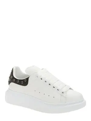 ALEXANDER MCQUEEN Grommet Ring Leather Sneakers
