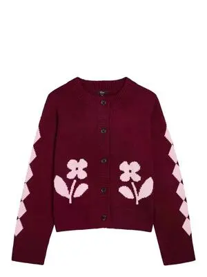 Rails Mavie Flower-motif Sweater - Red