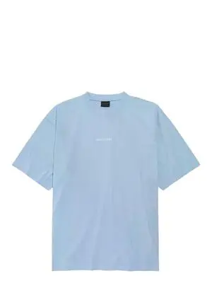 Balenciaga Embroidered Short-sleeved T-shirt - Blue