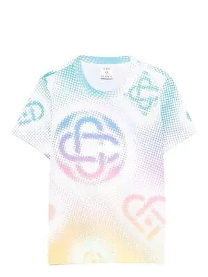 Casablanca Halftone Logo T-shirt - White