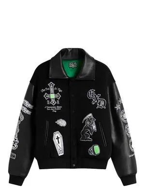 END. X The Great Frog Varsity Jacket - Black/emerald