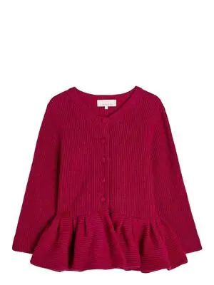 LIBEROWE Peplum Cardigan - Pink