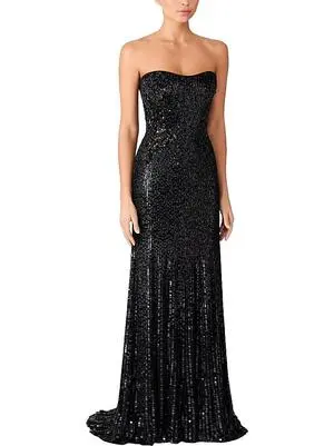 Jenny Packham Topaz Strapless Gown - Liquorice