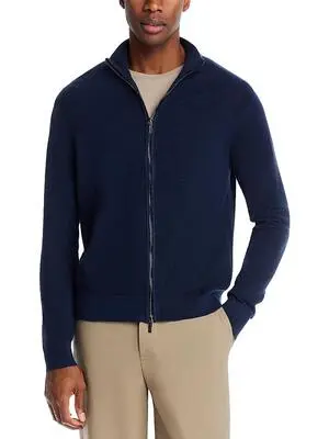 Michael Kors Stitch Full Zip Sweater - Midnight