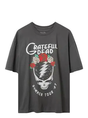Junk Food Clothing Grateful Dead Summer Tour '87 Oversized T-shirt - Vintage Black