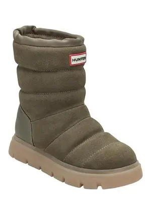 Hunter Puffer Boots - Dark Green