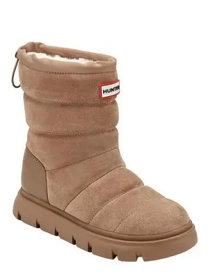 Hunter Puffer Boots - Medium Brown