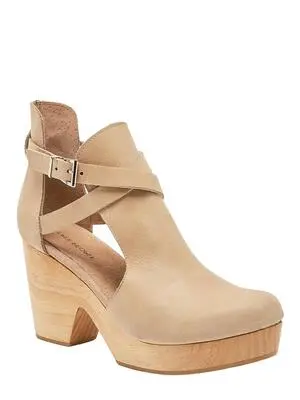Free People Cedar Leather Platform Pumps - Tan Leather