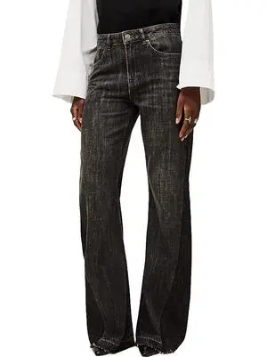 Ba&sh Fadou Mid-rise Flare Jeans - Blackstone