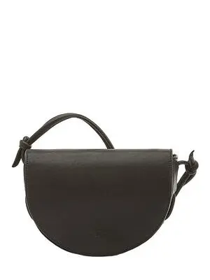 Il Bisonte Snodo Small Leather Crossbody Bag - Black
