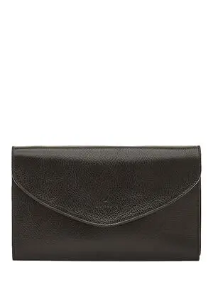 Il Bisonte Bigallo Leather Convertible Clutch - Black