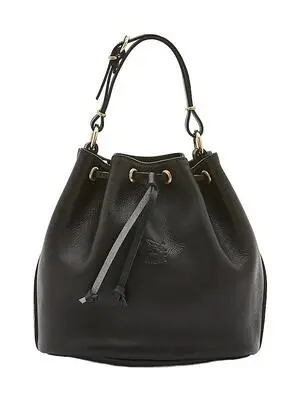 IL BISONTE Classic Leather Bucket Bag