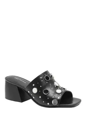 Free People Mirage Mules - Black Leather