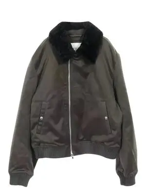 Burberry Textured-collar Bomber Jacket - Green