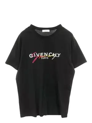 Givenchy 2010s Crew-neck Logo-print T-shirt - Black