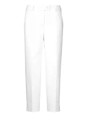 MAISON COMMON Tab-front Trousers - White