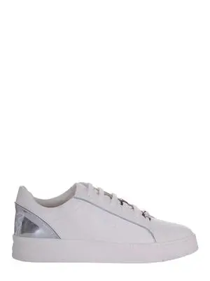 Pinko Metallic-detail Sneakers - White