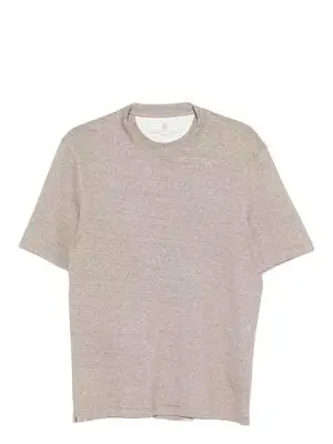 Brunello Cucinelli Round-neck T-shirt - Brown