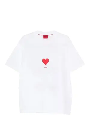 Hugo Heart-print T-shirt - White