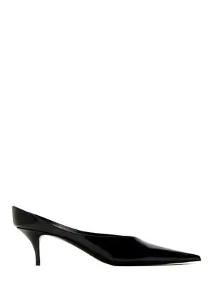 Amina Muaddi Anok 55 Pointed Patent Pumps - Black