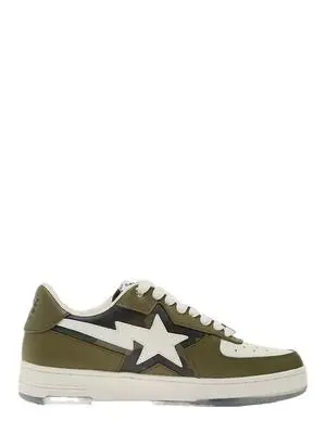 A BATHING APE Sta Icon 2 M2 Leather Sneakers - Green