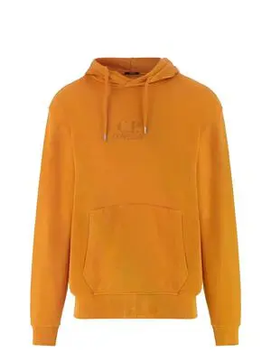 C.P. COMPANY Logo Hoodie - Orange