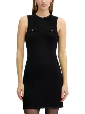 TWINSET Button-Detailed Trim Mini Dress