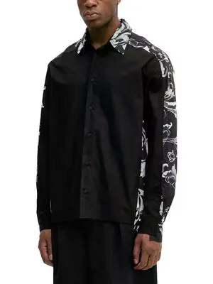 Versace Barocco-pattern Shirt - Black